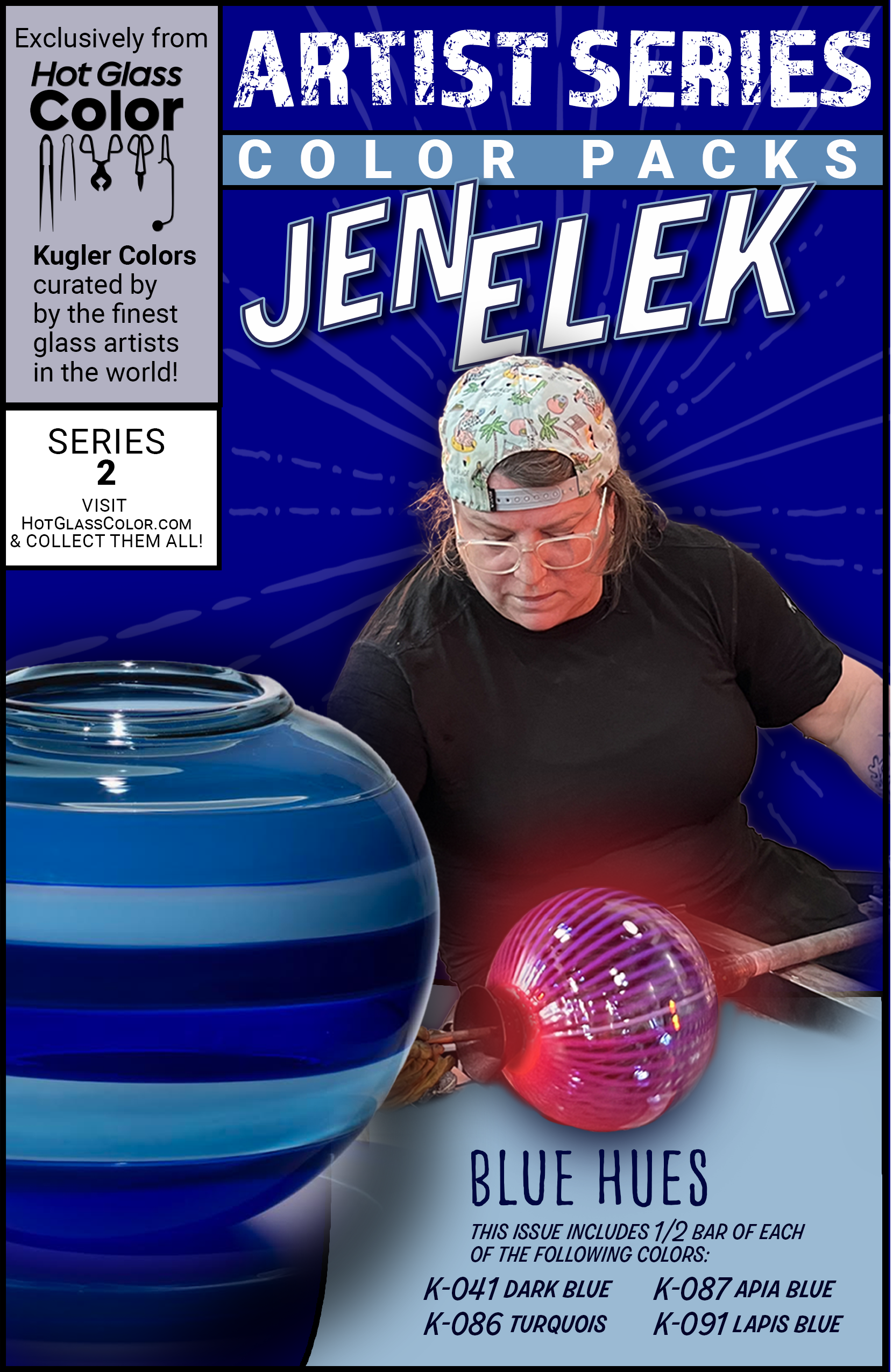 Artist Series - Jen Elek: Blue Hues – Hot Glass Color & Supply